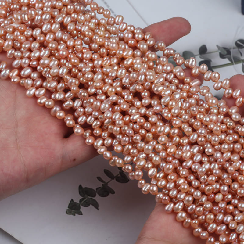 5-6mm Colorful Natural Freshwater Pearl Strands - Pearls from China