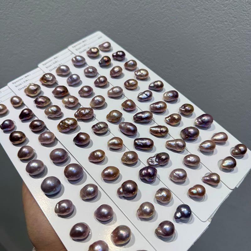9-11mm drop freshwater baroque pearls x10 pairs - Pearls from China