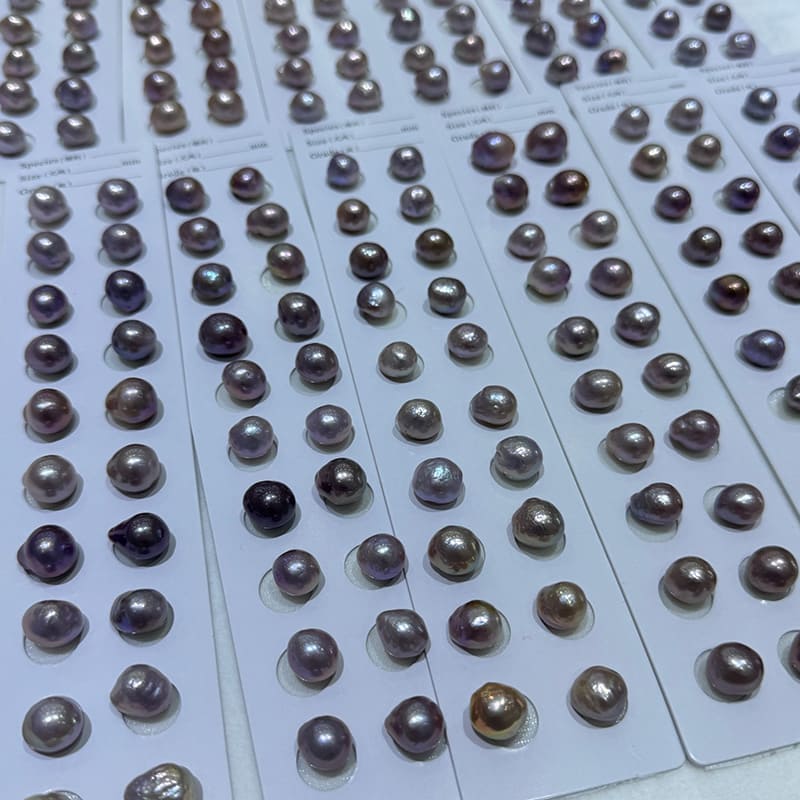 9-11mm drop freshwater baroque pearls x10 pairs - Pearls from China